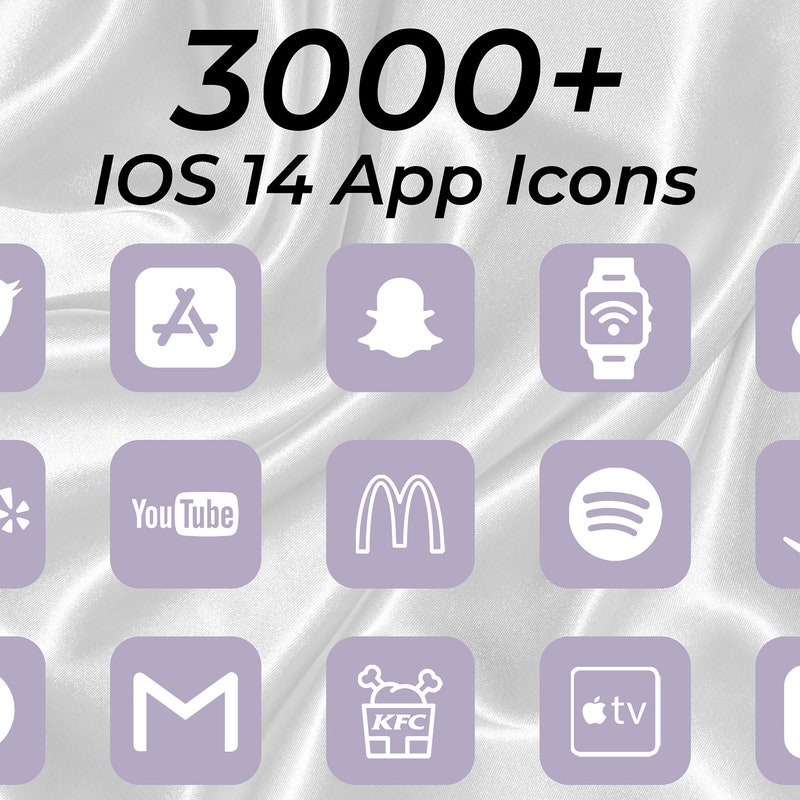 Purple App Icons - Etsy