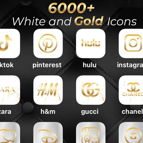 350 Iphone IOS 14 App PNG Icons Pack Transparent Gold Icon - Etsy