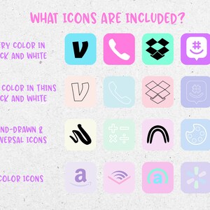 200,000 PASTELS MEGA BUNDLE Neon Icons Aesthetic Ios14 15 Social Media ...