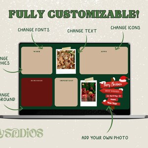 MEGA CHRISTMAS Collection Editable | Desktop Organizers | Laptop ...