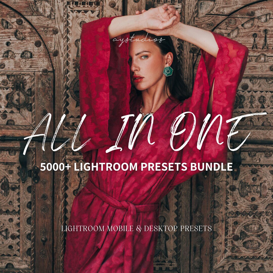 5,000 Lightroom Presets Mega Bundle, Mobile Presets Pack, Desktop Photo Filters, Massive Preset ...