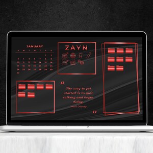 2021-2023 CALENDAR Desktop Organizer Mega Bundle Metallic Wallpaper ...