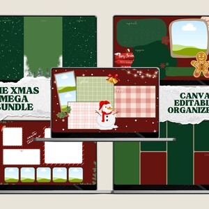 MEGA CHRISTMAS Collection Editable | Desktop Organizers | Laptop ...