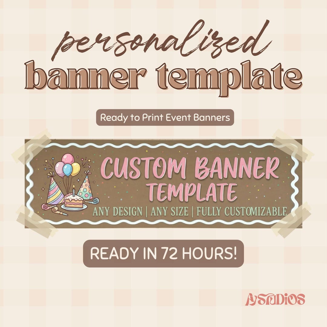 Custom Event Banner Template | Editable Canva Design, Walgreens Print ...