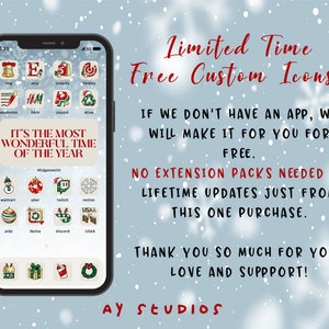 HAND-MADE CHRISTMAS App Icons | Festive Season | Personalized ...