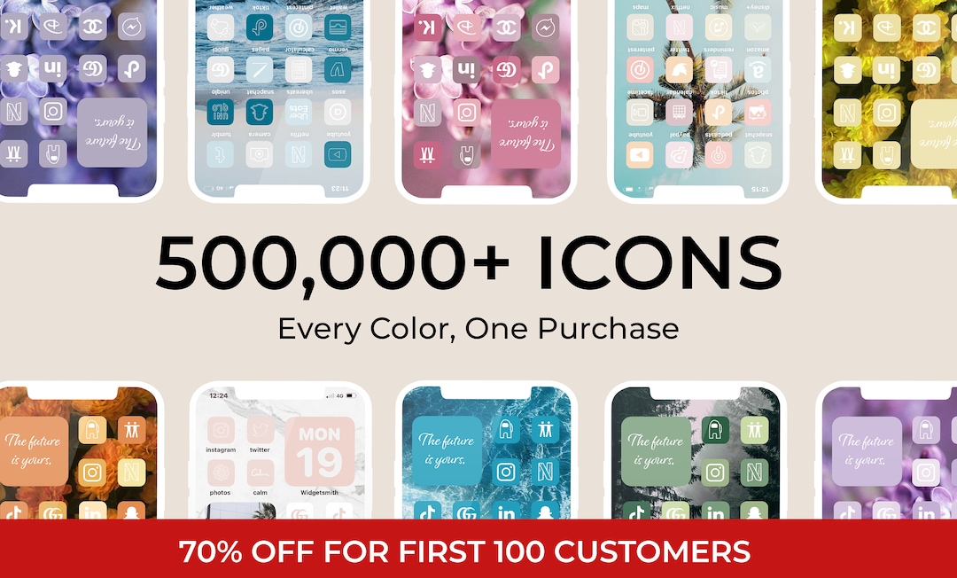 500,000+ High Resolution Ios Icons Color Pack Mega Bundle | iPhone Ios ...