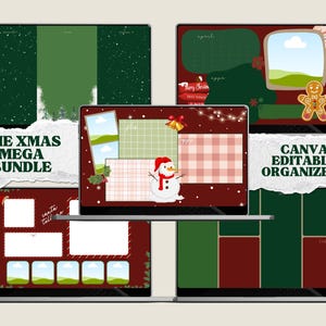 Editable Christmas Desktop Organizers | Desktop Wallpapers & Folder ...