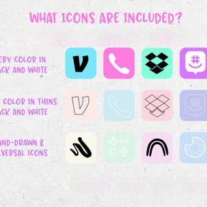 200,000 PASTELS MEGA BUNDLE Neon Icons Aesthetic IOS17 Social Media ...