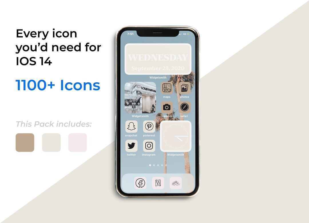 1100+ iPhone Ios 17 App Icons Pack | Beige/lightpink Black Icons ...