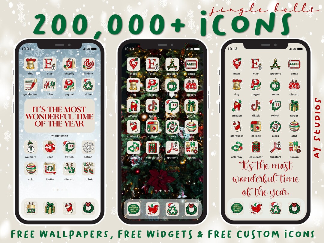 CHRISTMAS MEGA Bundle | Festive Season | Personalized Homescreen App ...