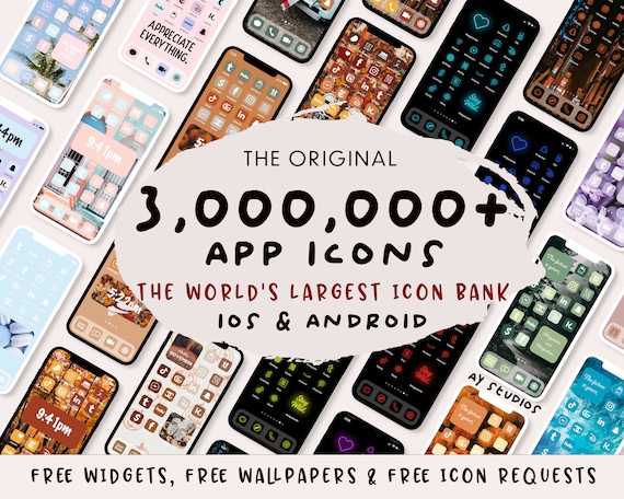3 MILLION All in One Ios Icons Pack Mega Bundle Iphone IOS | Etsy