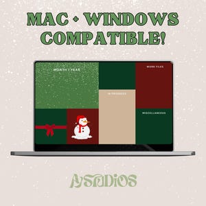 Editable Christmas Desktop Organizers | Desktop Wallpapers & Folder ...