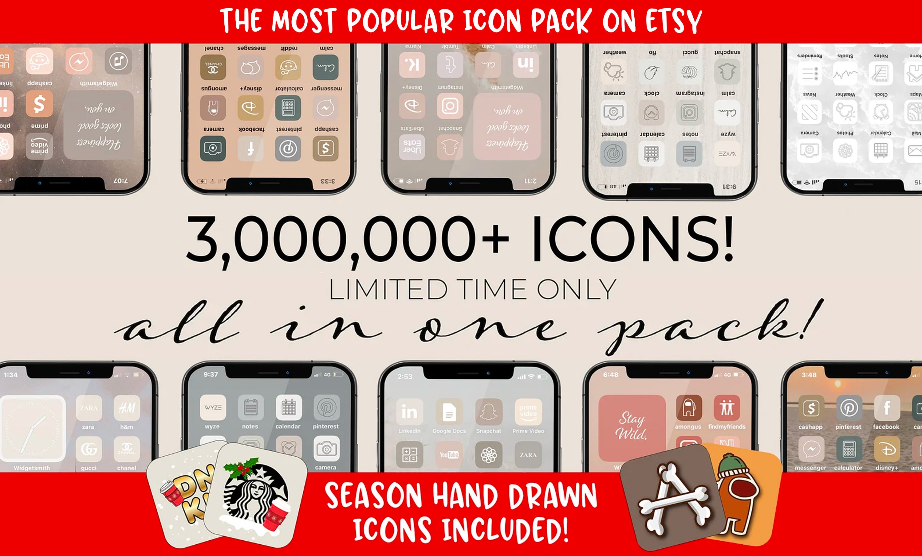 3000000 High Resolution Ios Icons Pack Mega Bundle Iphone - Etsy