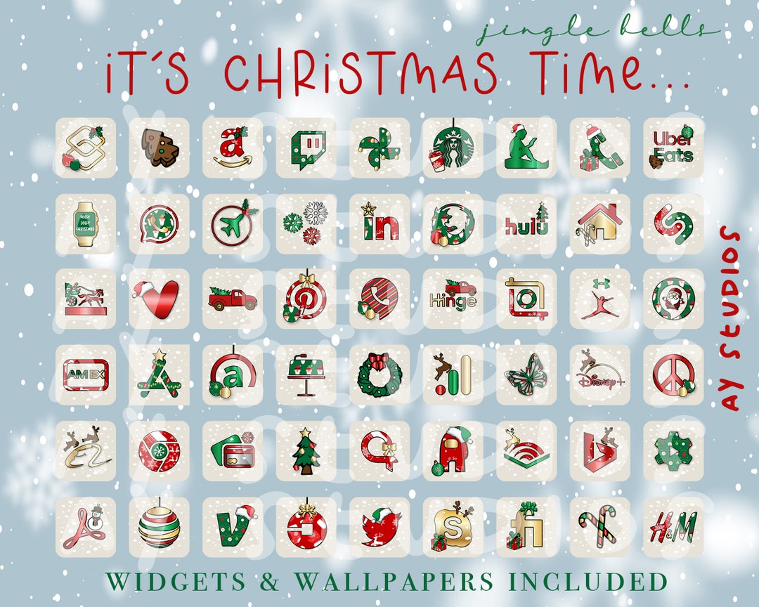 HAND-MADE CHRISTMAS App Icons | Festive Season | Personalized ...