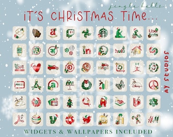 HAND-MADE CHRISTMAS App Icons Festive Season Personalized | Etsy