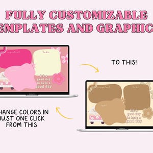 Editable Pink Desktop Organizers | Desktop Wallpapers & Folder Icons ...