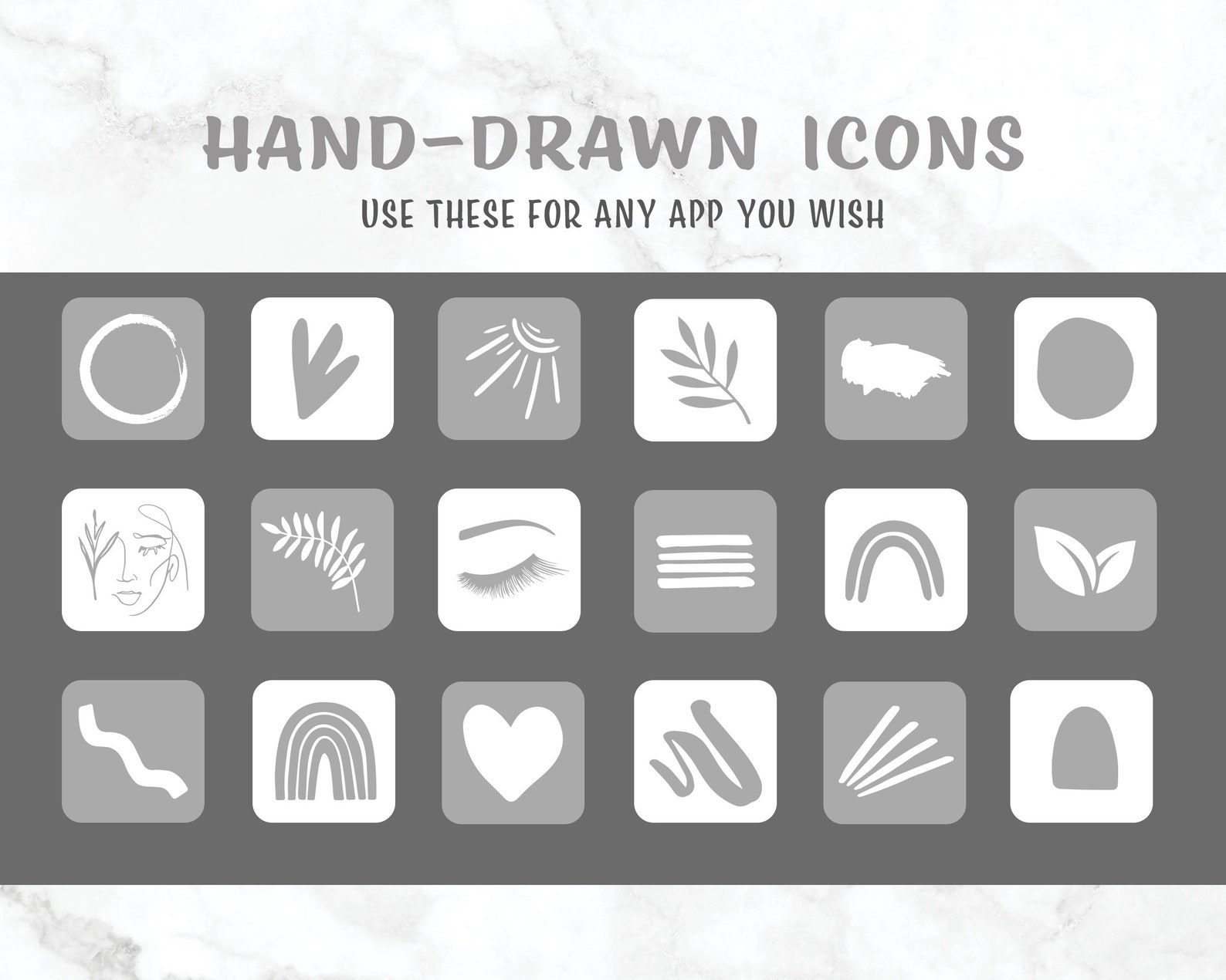 10000 Soft White Iphone IOS 14 App Icons Pack Icon | Etsy