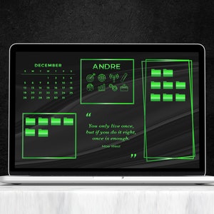 2021-2023 CALENDAR Desktop Organizer Mega Bundle Metallic Wallpaper ...