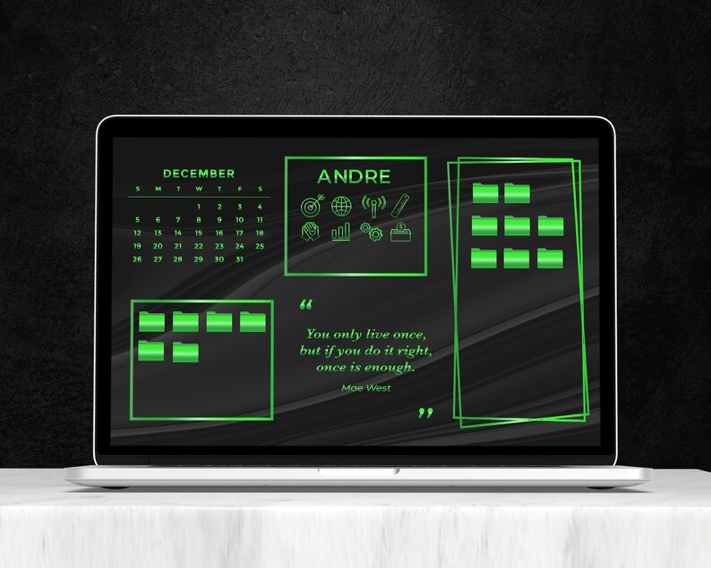 2021-2023 CALENDAR Desktop Organizer Mega Bundle Metallic | Etsy