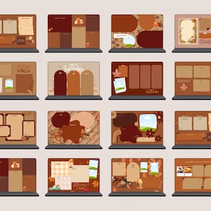 Editable MEGA Fall Collection | Desktop Organizer Bundle | Laptop ...