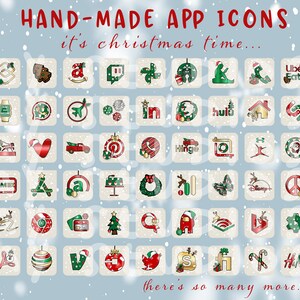 HAND-MADE CHRISTMAS App Icons | Festive Season | Personalized ...