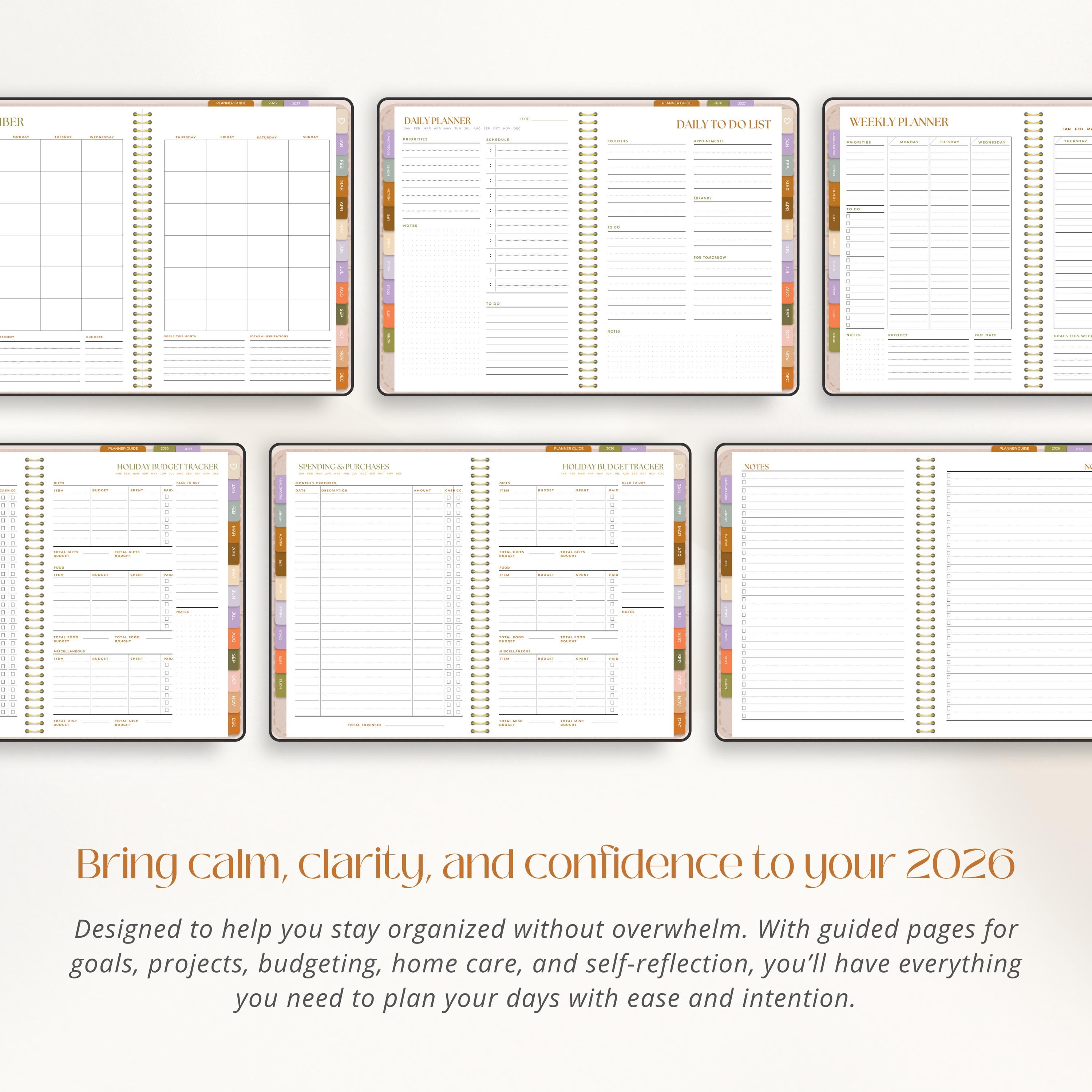 2026 Digital Life Planner | Hyperlinked Productivity Planner for ...