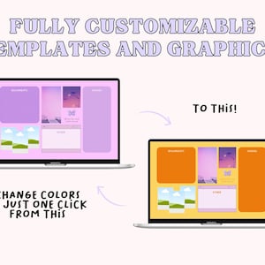 Editable Dreamy Pastel Desktop Organizers | Wallpapers & Folder Icons ...