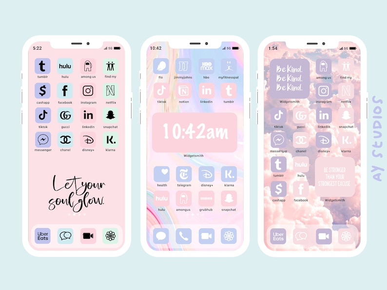 200000 PASTELS MEGA BUNDLE Neon Icons Aesthetic Ios14 - Etsy