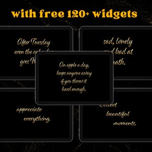 5000+ Gold iPhone Ios 18 App Icons Pack | Gold Icon Aesthetic Black ...