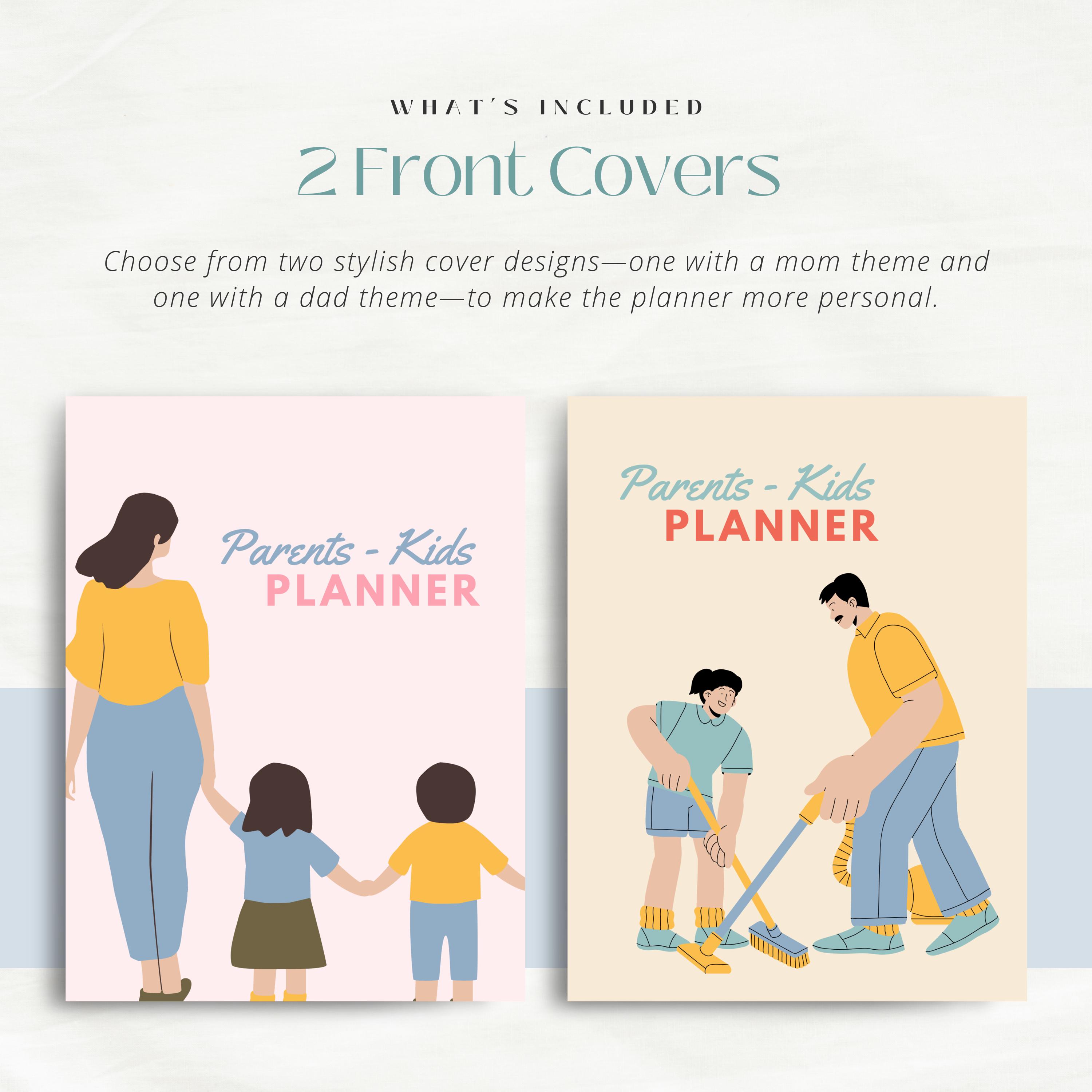 Parents Kids Planner | Family Routine Chore Charts | Daily Schedule ...