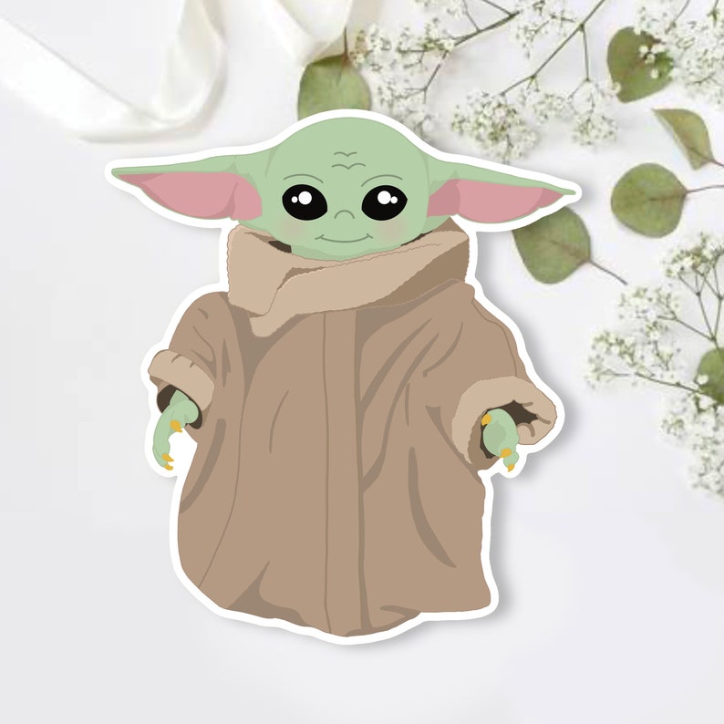 Baby Yoda Sticker Star Wars Sticker Mandalorian Sticker - Etsy