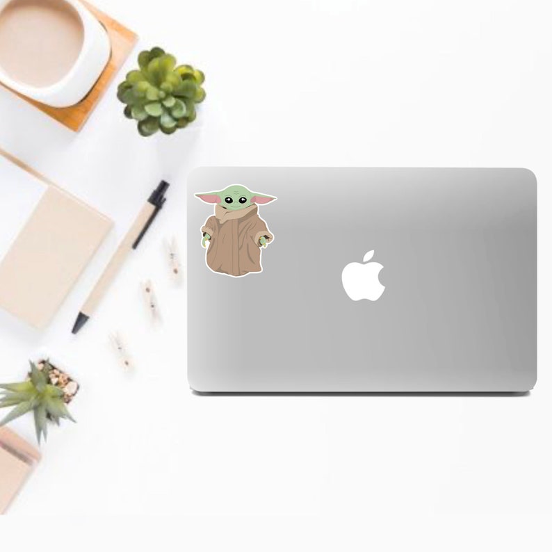 Baby Yoda Sticker | Star Wars Sticker | Mandalorian Sticker | Yoda ...