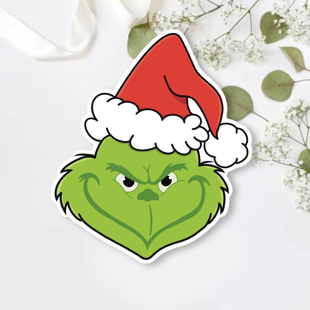 The Grinch Sticker Christmas Sticker Dr. Seuss Sticker - Etsy