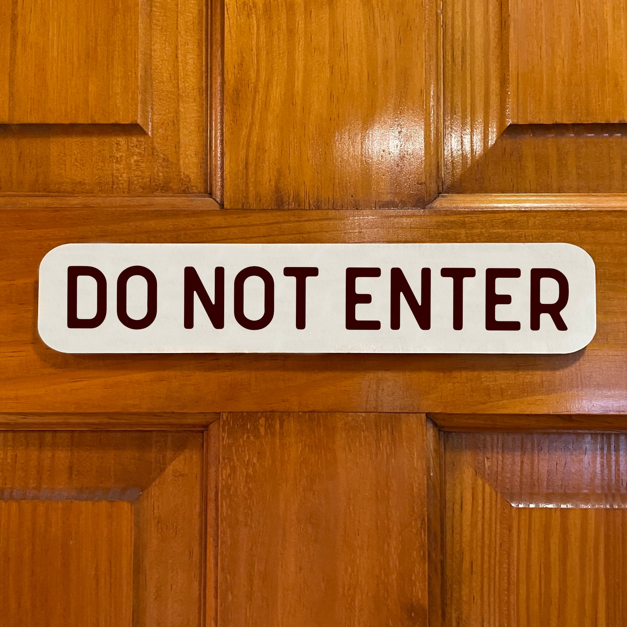 Personalized Door Sign / Custom Door Name Plate / White Wood | Etsy