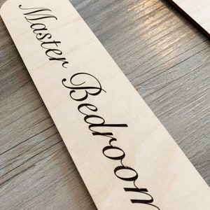 Personalized Wood Door Sign: Laser Engraved Custom Name Plate - Etsy
