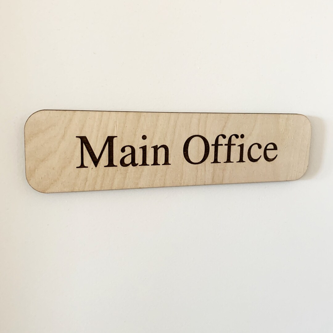 Personalized Door Sign / Custom Door Name Plate / Natural Wood - Etsy