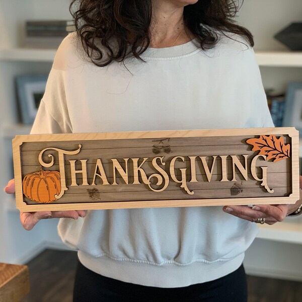 Thanksgiving Signs - Etsy