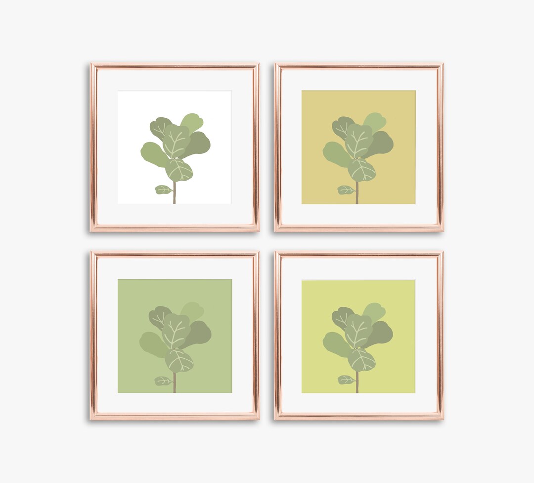 Digital Download | Fiddle Leaf Fig Print, Plant Illustration, Fiddle ...