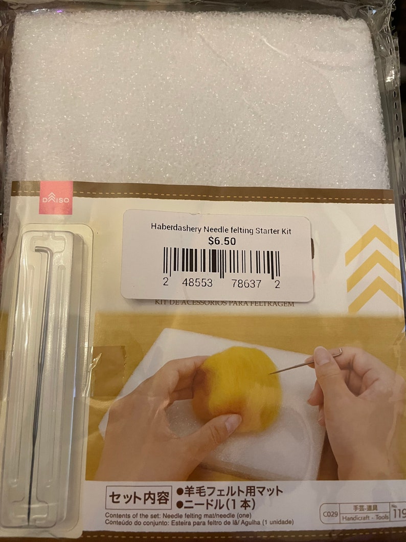 Daiso Needle Felting Starter Kit - Etsy