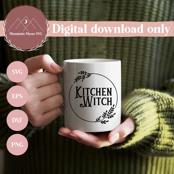Kitchen Witch Wreath SVG Cut File for Cricut and Silhouette - Etsy