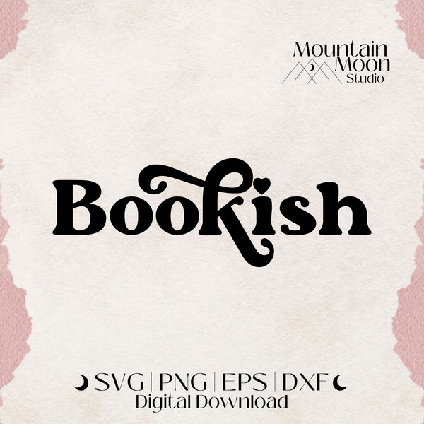 Bookish Svg - Etsy
