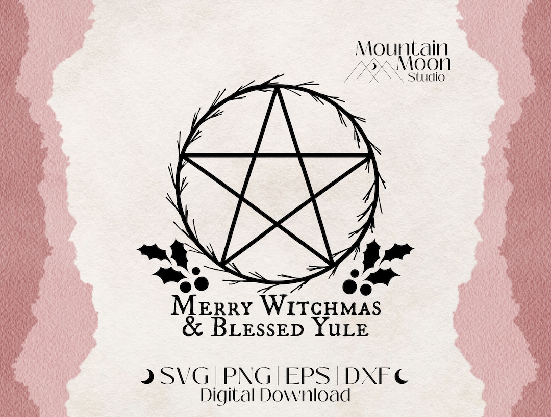 Merry Witchmas & Blessed Yule SVG Cut File for Cricut and Silhouette ...