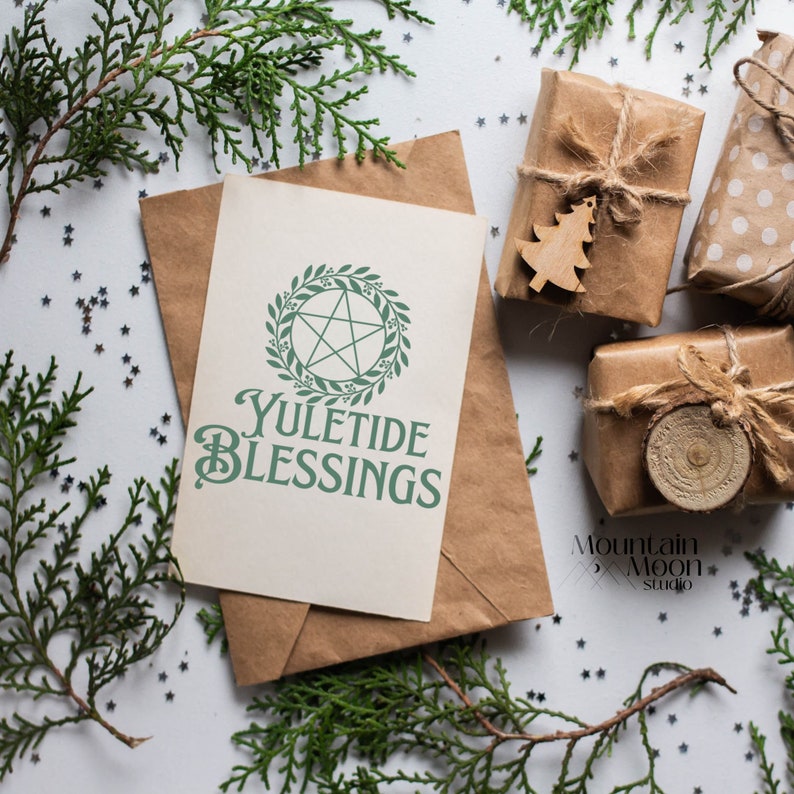 Yuletide Blessings SVG Cut File for Cricut and Silhouette Cutting ...