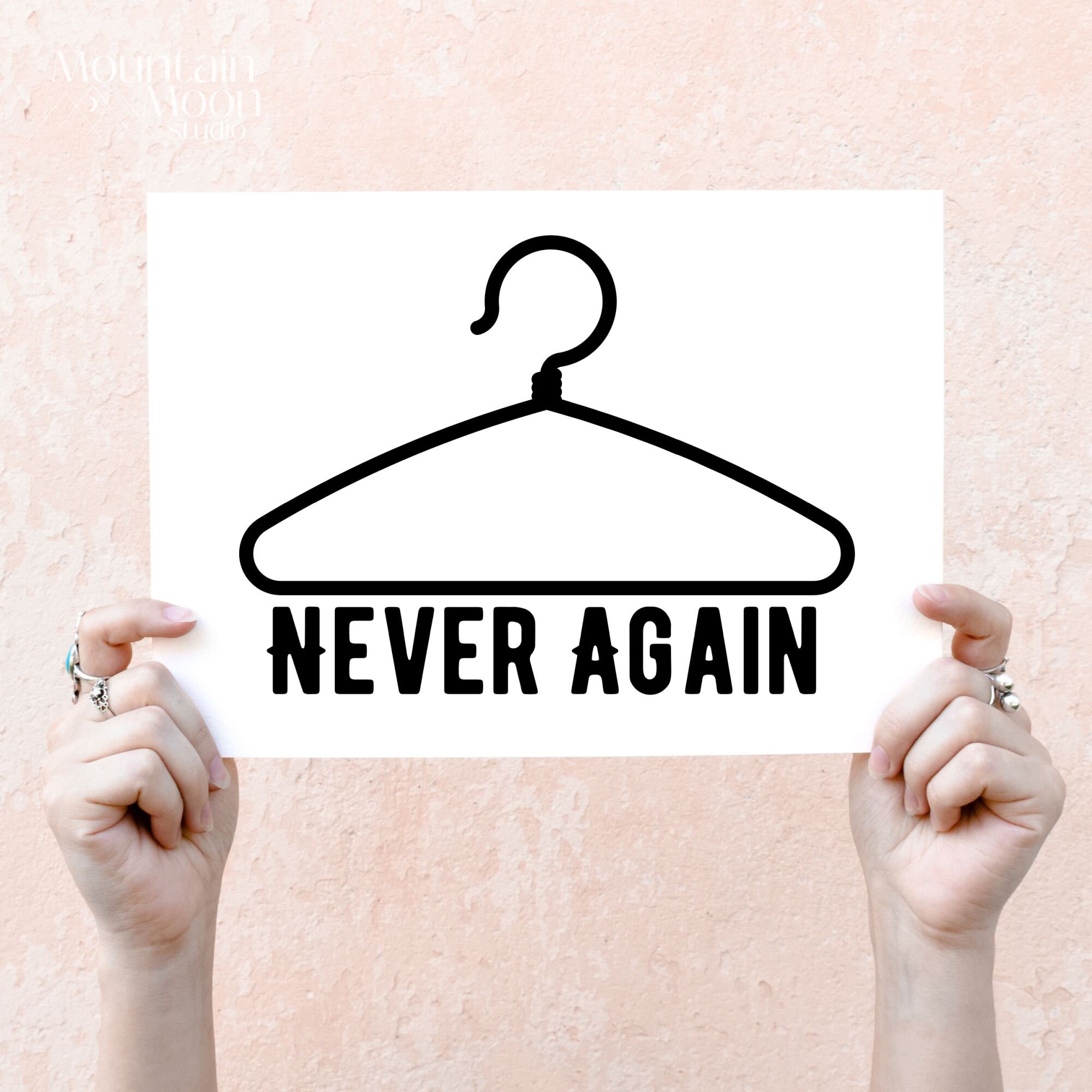 Never Again SVG Cut File for Cricut and Silhouette Cutting - Etsy