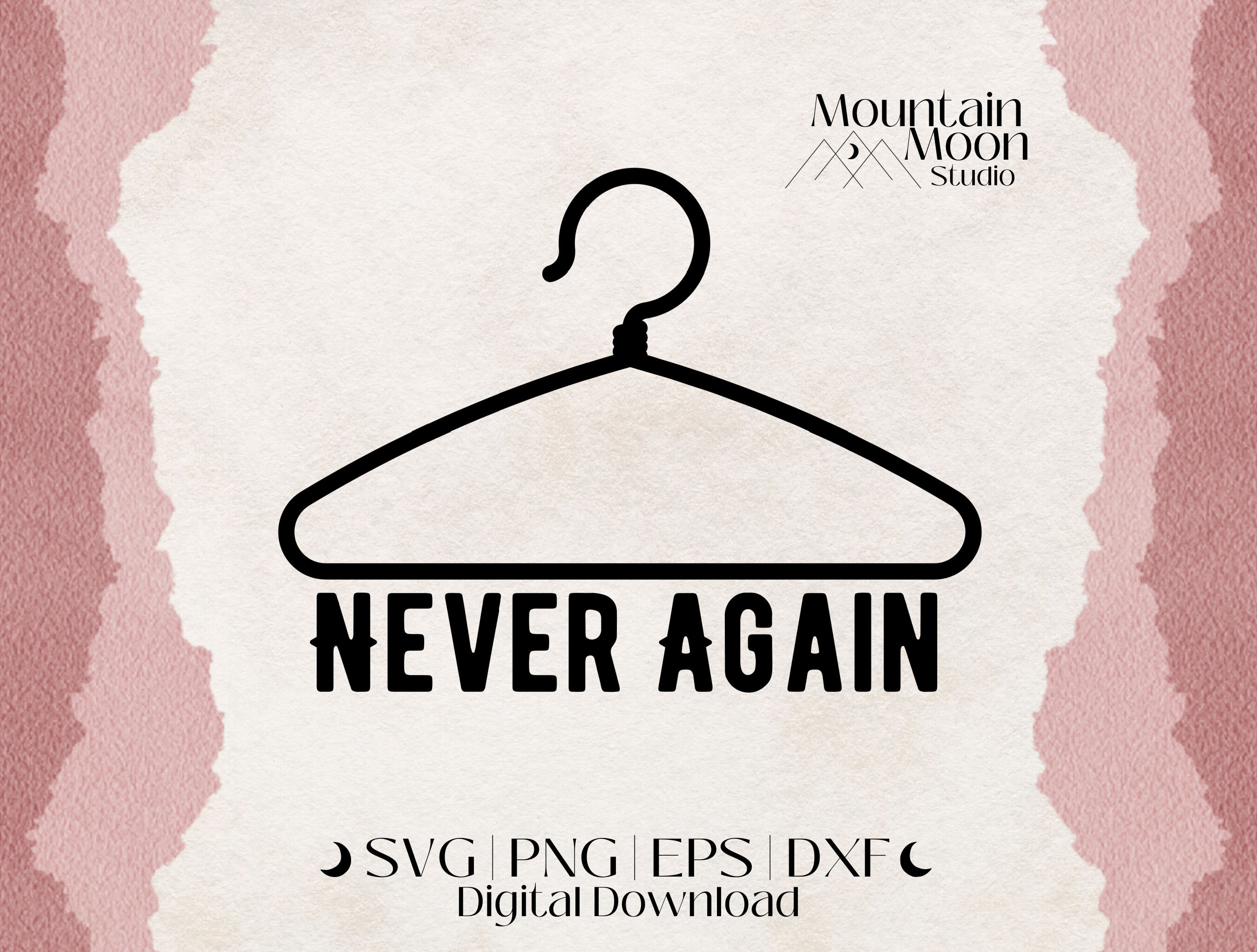 Never Again SVG Cut File for Cricut and Silhouette Cutting Machines ...