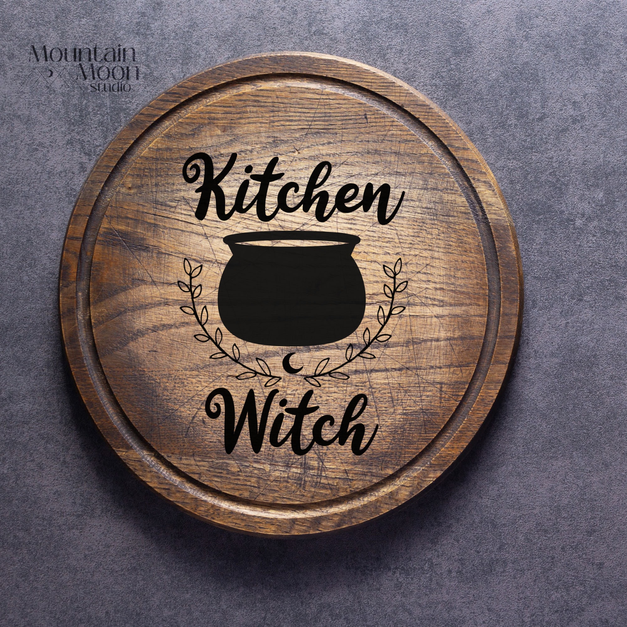 Kitchen Witch Svg Cut File For Cricut And Silhouette Cutting Machines Cauldron Png Witchy Eps