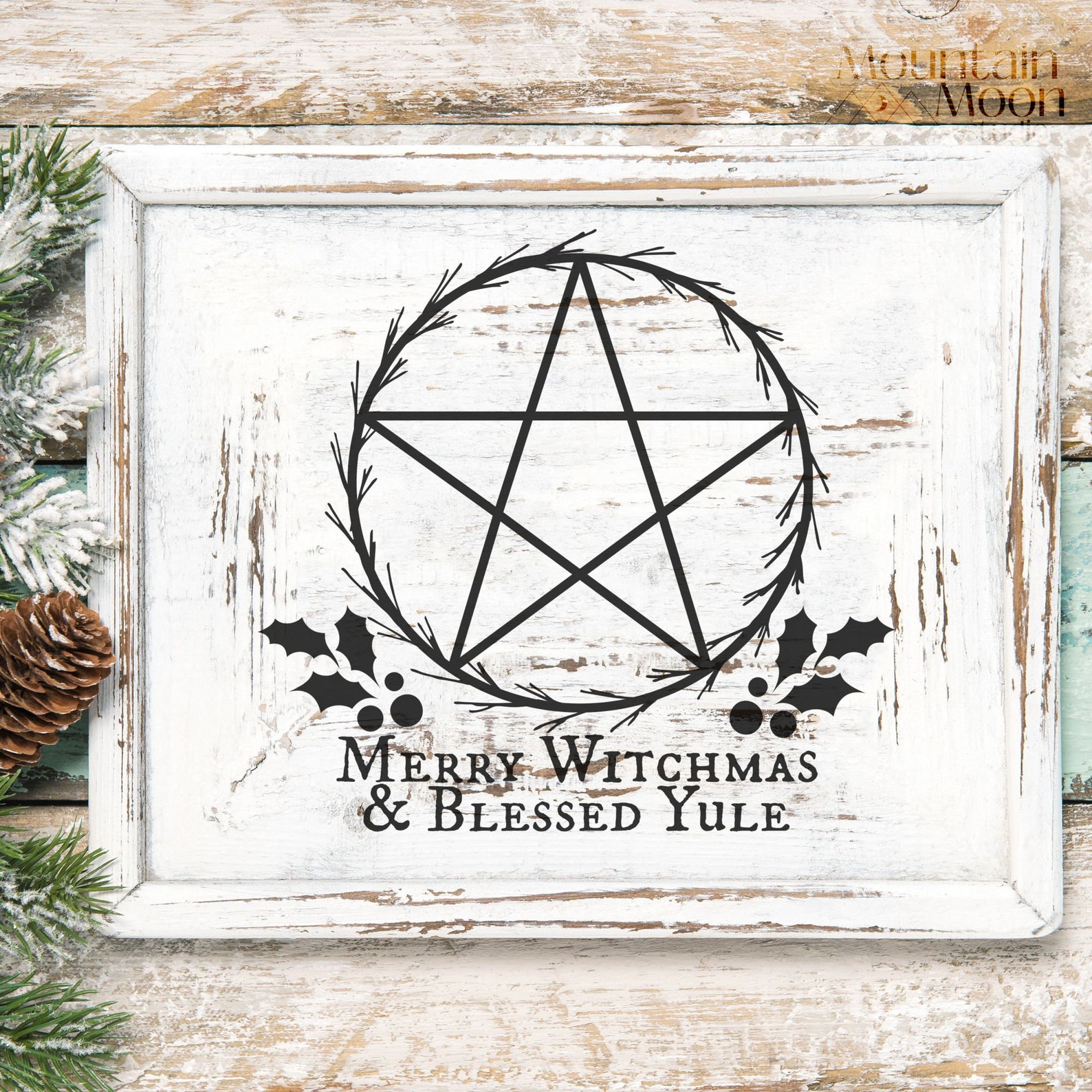 Merry Witchmas & Blessed Yule SVG Cut File for Cricut and Silhouette ...