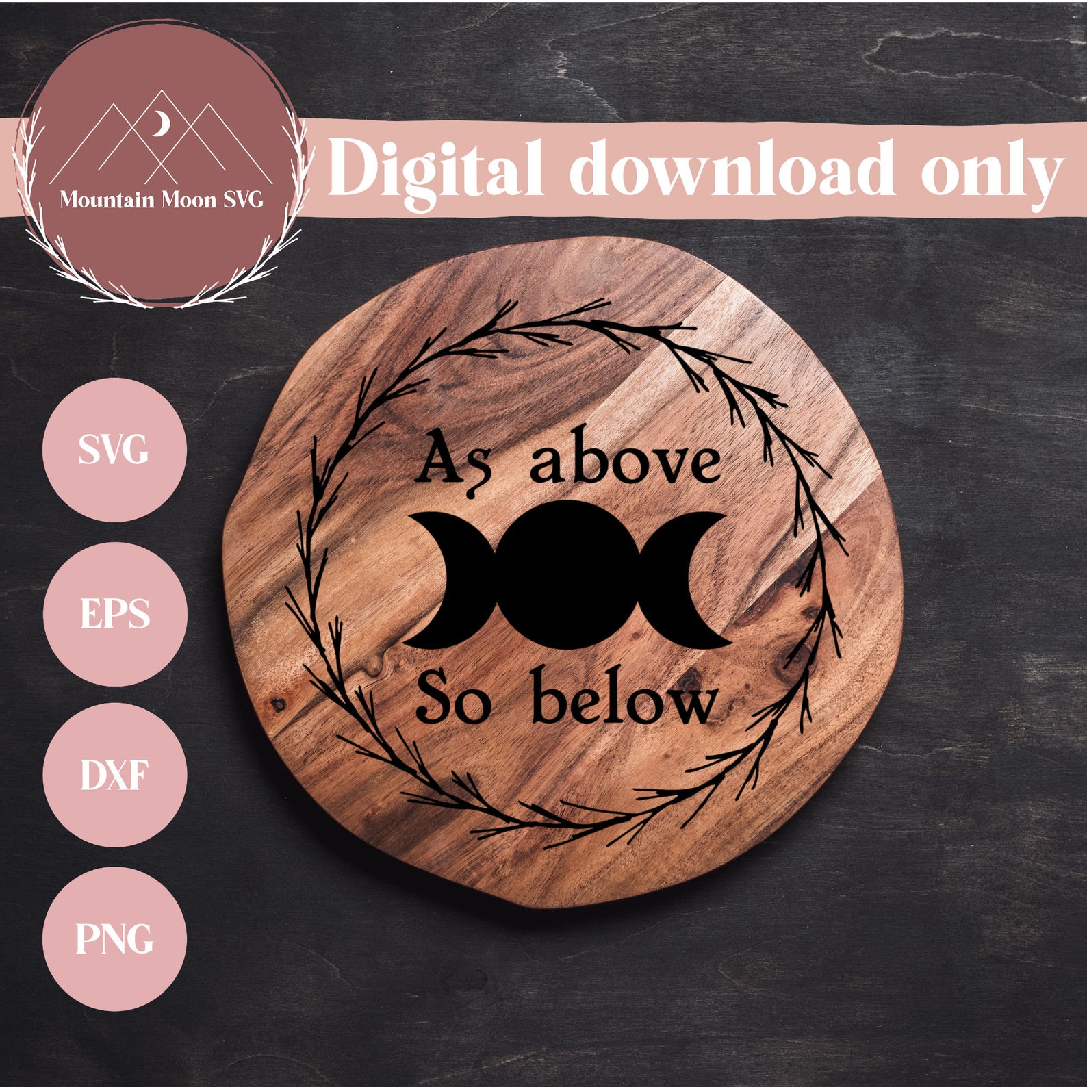 As Above so Below SVG Cut File for Cricut and Silhouette | Etsy