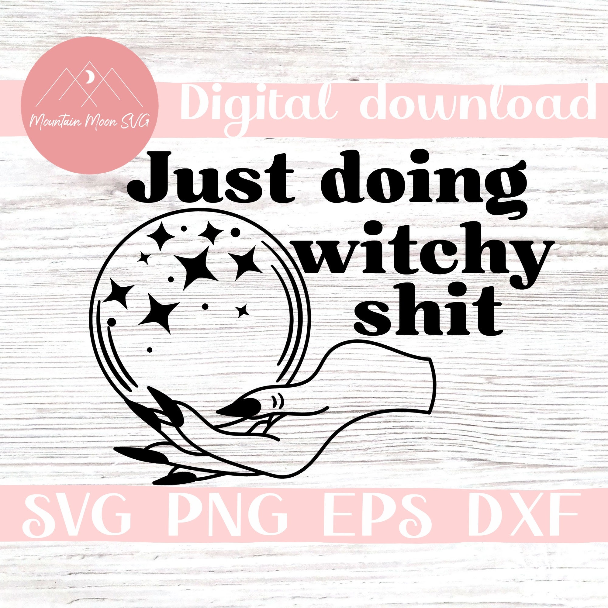 Just doing witchy shit SVG cut file for Cricut and Silhouette | Etsy
