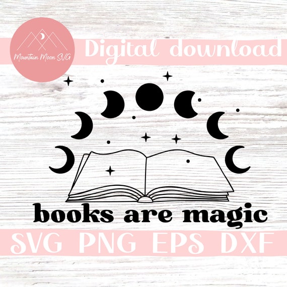 Books Are Magic SVG Cut File for Cricut and Silhouette Cutting | Etsy